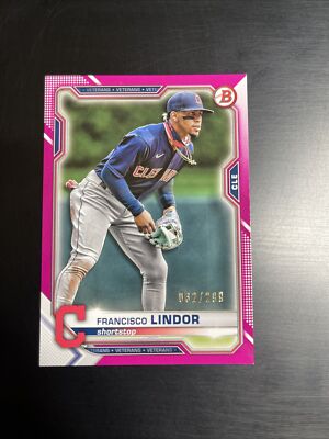 Francisco Lindor | 2021 Bowman Pink Paper #d/299 | 30 | Pack Fresh | eBay