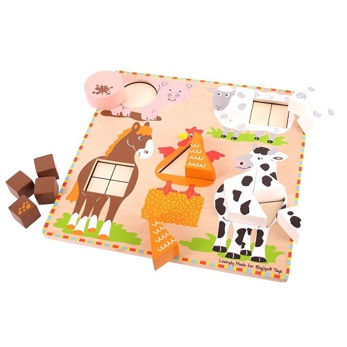 Bigjigs Shape Sorter - Farm Animals BJ444 New & Sealed! | eBay
