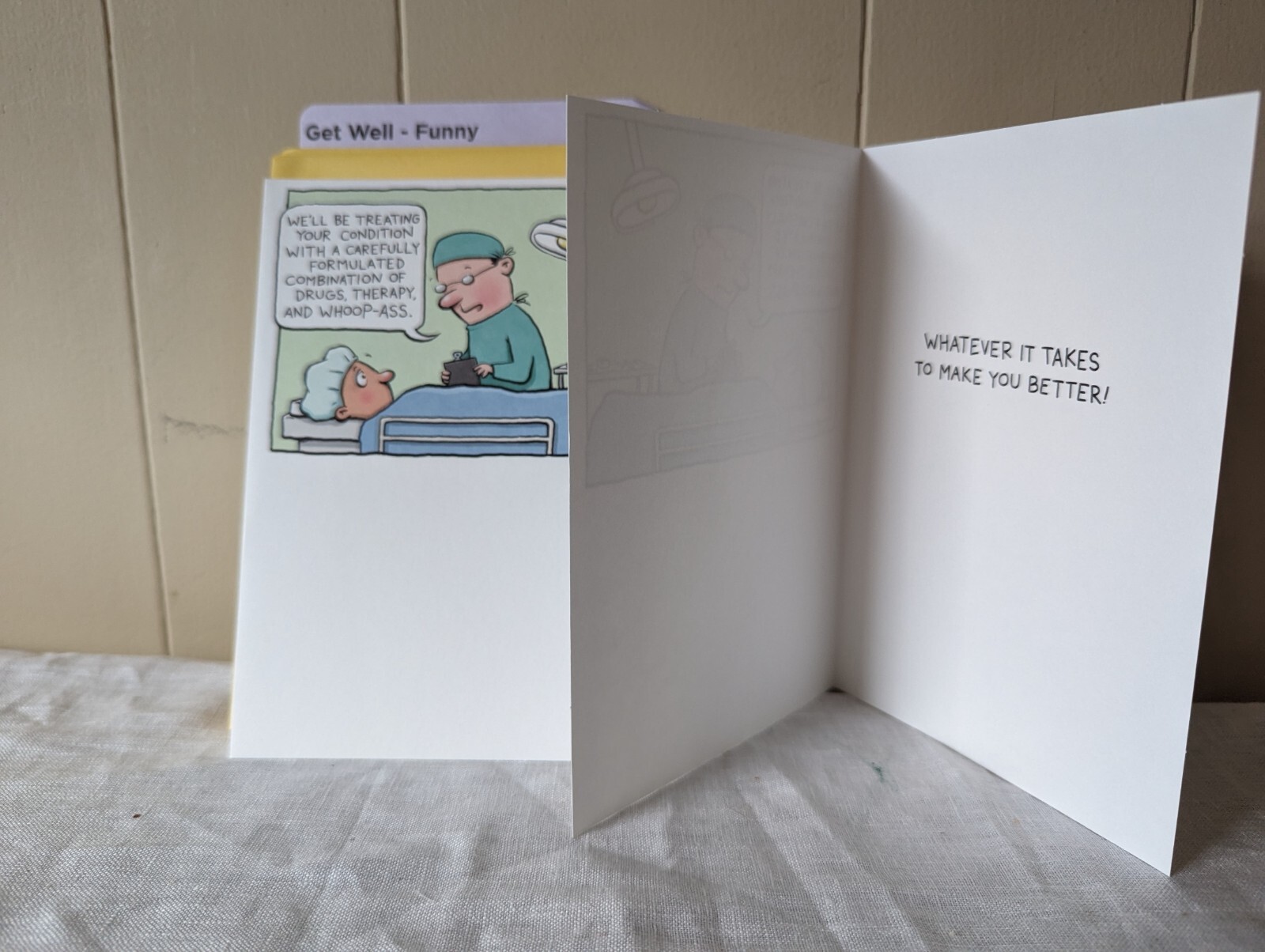 Get Well (Funny) Hallmark Heartline Card with Envelopes - Pack of 14 | eBay