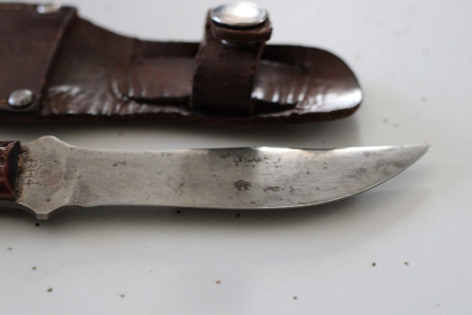 Remington UMC RH4 USA Hunting Knife. 1930’S. Origional Leather Sheath ...
