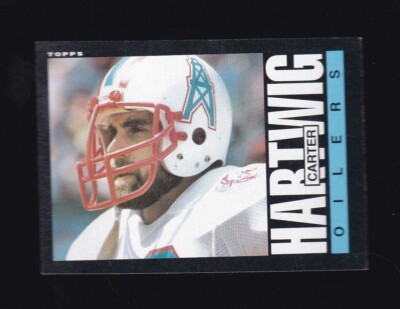 1985 Topps Carter Hartwig #250 Houston Oilers | eBay