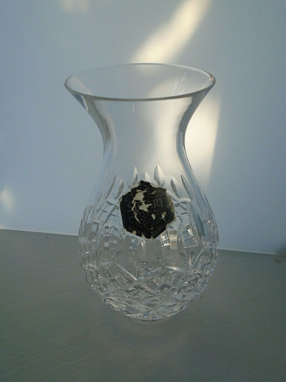 80s vintage cut glass Stuart Crystal Vase in the 'Shaftesbury' Pattern ...