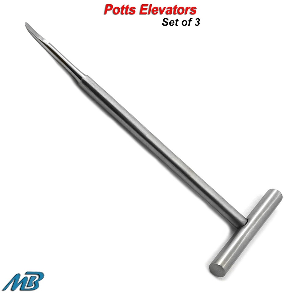 Potts Elevators Dental Tooth Extraction Surgery Tools Surgical ...