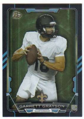 2015 Bowman Rookies Black Rainbow Foil RC #57 Garrett Grayson Saints | eBay