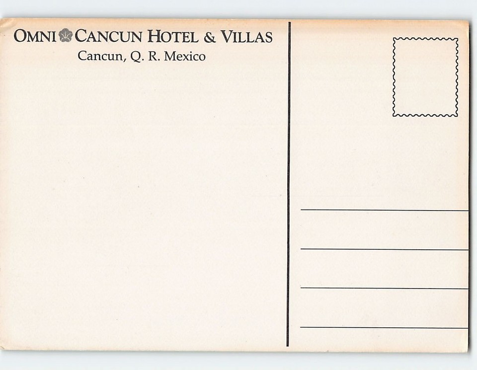 Postcard Aerial View Omni Cancun Hotel & Villas Cancun Mexico | eBay