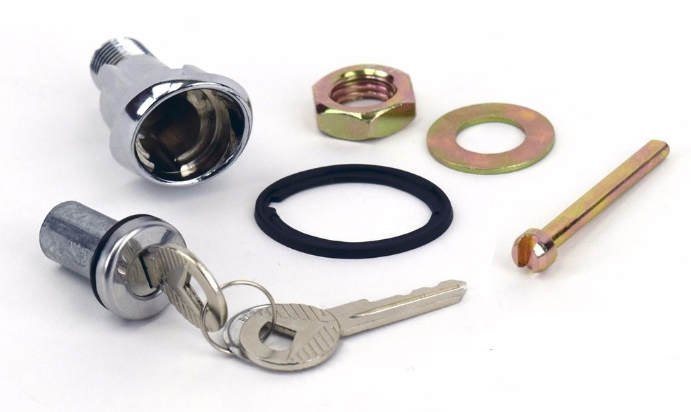 NEW 1964 - 1965 - 1966 Ford Mustang Lock Set Trunk Bezel, Keys, Gasket ...