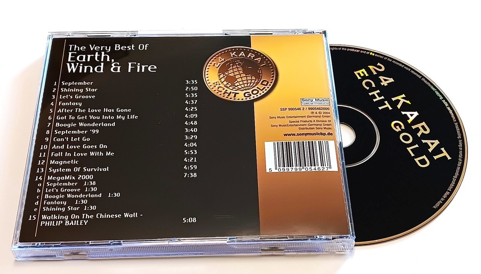 Earth, Wind & Fire The very Best of Earth, Wind & Fire 24 Karat Gold CD ...
