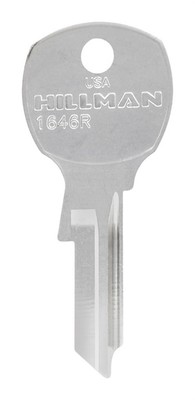 Hillman 86753 Brass Nickel #1646R Universal Single Sided Blank Key ...