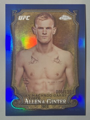 Ian Machado Garry 2025 Topps UFC Blue Refractor /150 SP Chrome Allen ...