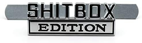 1Pcs Grille SHITBOX EDITION emblem 3D Fender Badge Decal Car Truck ...