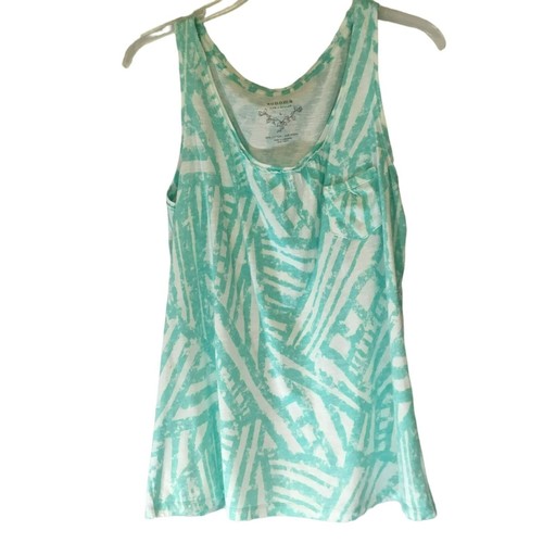 Sonoma Tank Top Women's Larg Lightweight Colorful Turquoise Print Chest ...