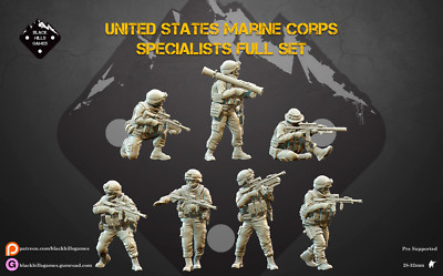 Black Hills Games Modern Miniature US Marine Corps Specialists USMC ...