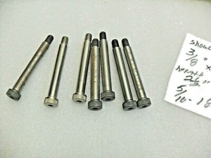 qty 7 - Shoulder Bolt 3/8" Shoulder od x 2-1/2" length, 5/16-18 Thread ...