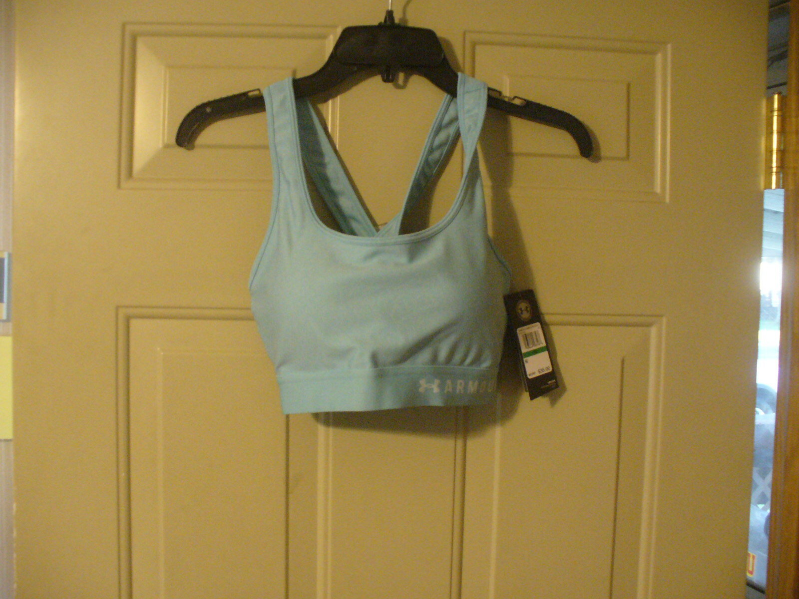 WOMEN'S UNDER ARMOUR LG PADDED SPORTS BRA NEW WITH TAGS BLUE.. | eBay