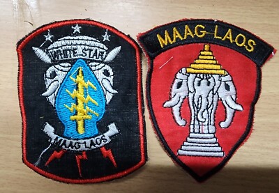 VIETNAM WAR CIA PROJECT WHITE STAR MAAG LAOS PATCH SET #2 PHOENIX ...