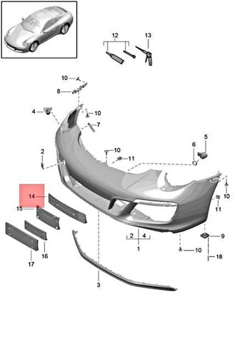 Genuine PORSCHE 911 Carrera Assembly Kit Black 991701051001E0 | eBay