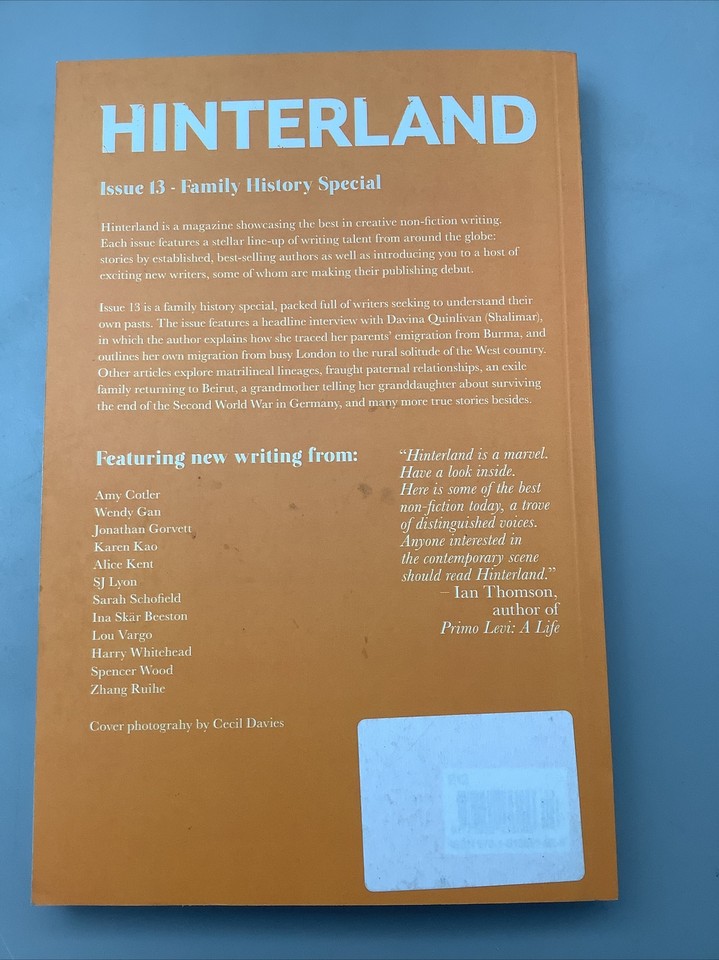 Hinterland Magazine Issue 13 Family History Special Danina Quinlivan ...
