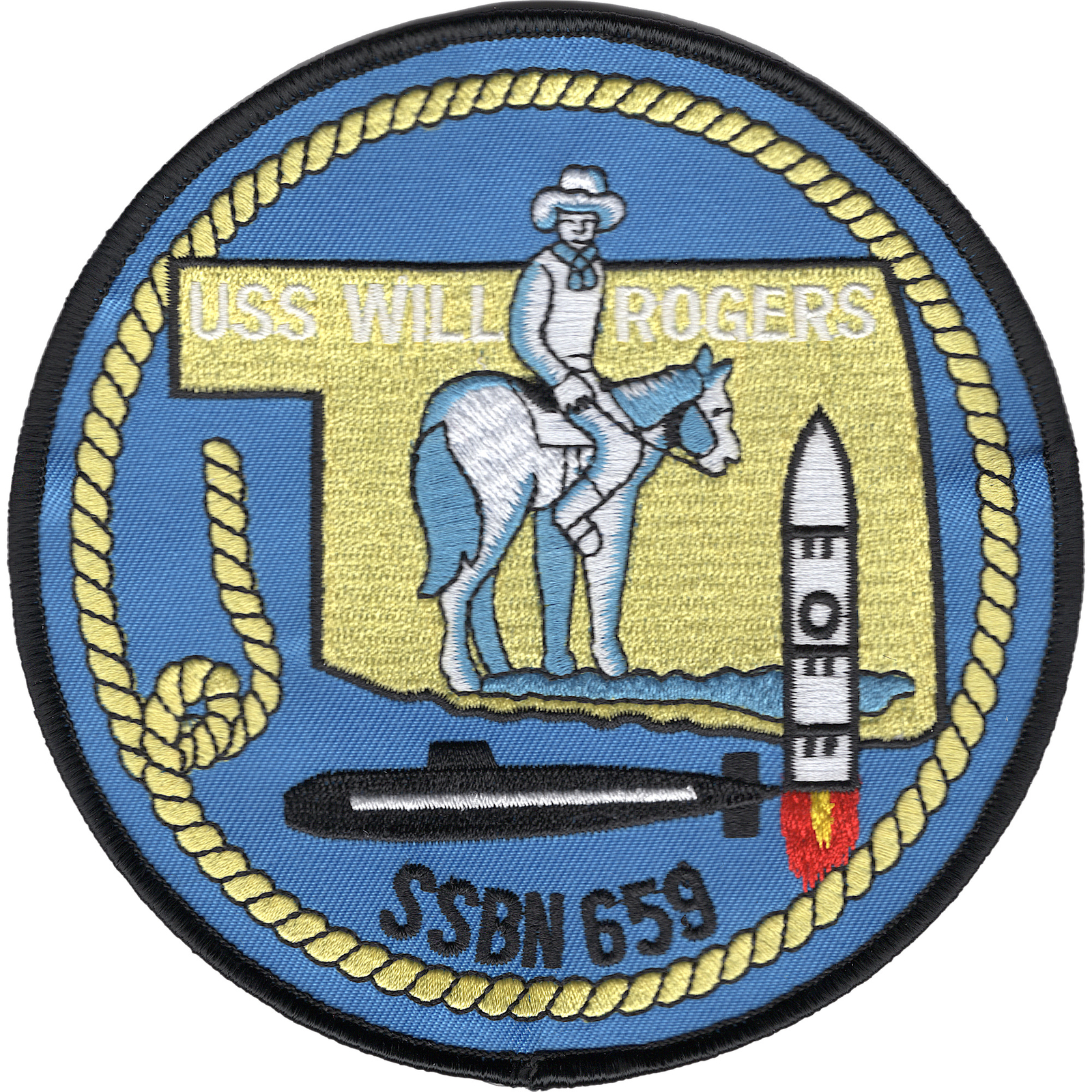 SSBN-659 USS Will Rogers Patch | eBay