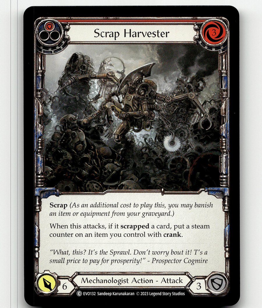 Flesh And Blood Scrap Harvester (Red) - Bright Lights - Common | eBay