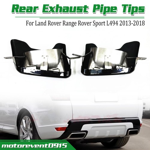1 Pair Rear Exhaust Pipe Tips For Land Rover Range Rover Sport L494 13 ...