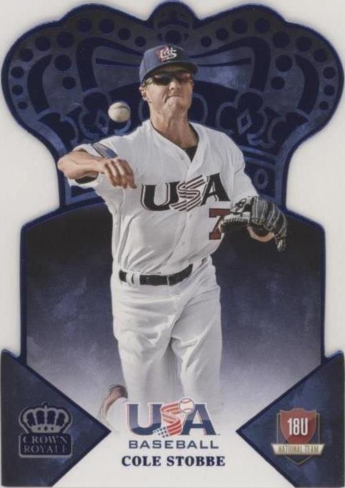 2015 Panini USA Baseball - Crown Royale Cole Stobbe #43 Blue /25 (RC ...