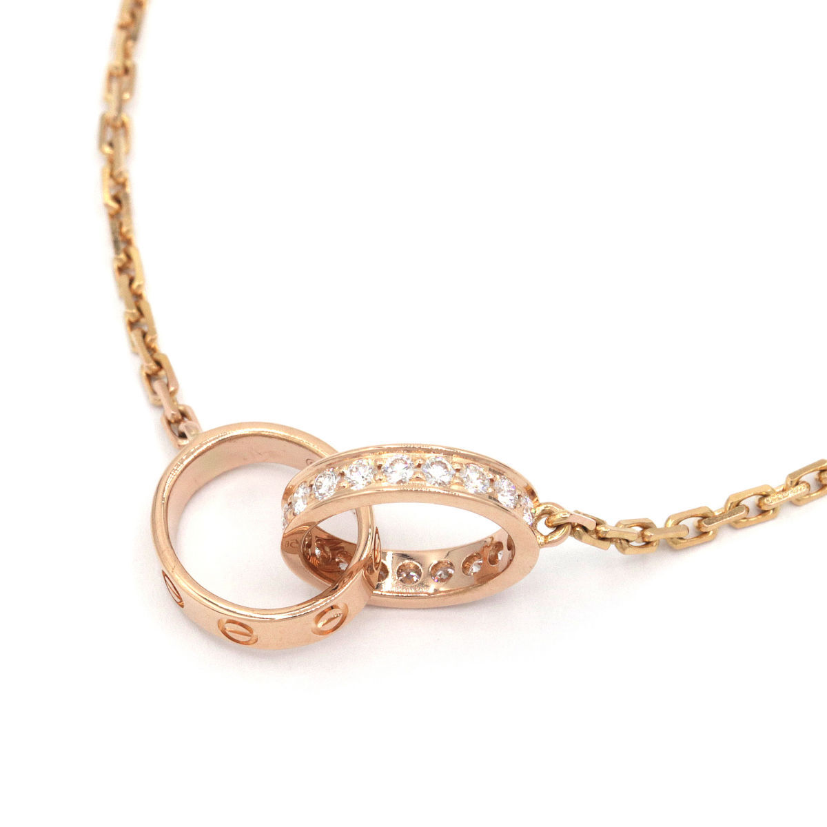 Cartier Baby Love Necklace 45Cm K18Pg Diamond Polished Pendant _15751 ...