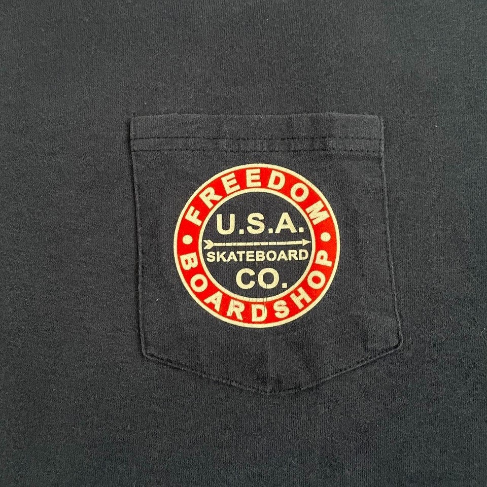 Freedom Boardshop Skate Graphic T-Shirt Size XXL Hanes Tagless Skate ...