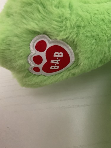 Build a Bear Spring Green Frog 16" Plush Stuffed Animal Soft Cuddle Toy ...