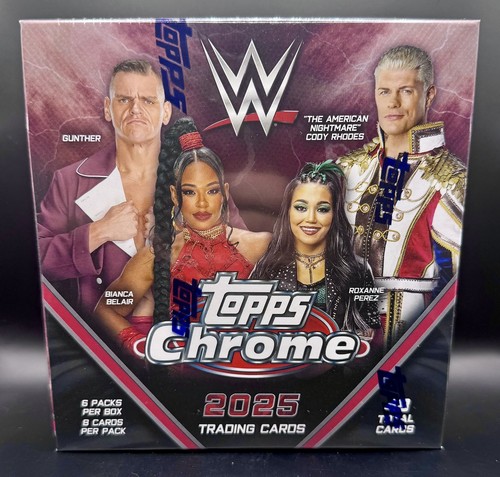 2025 WWE Wrestling Topps Chrome MEGA BOX (NEW FACTORY SEALED) Fast ...