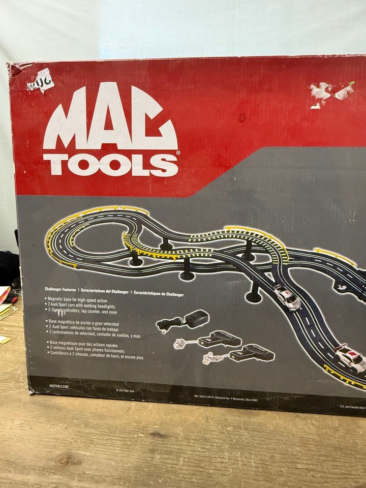 Mac Tools Challenger GS2019 electric slot car track set 2 cars ...