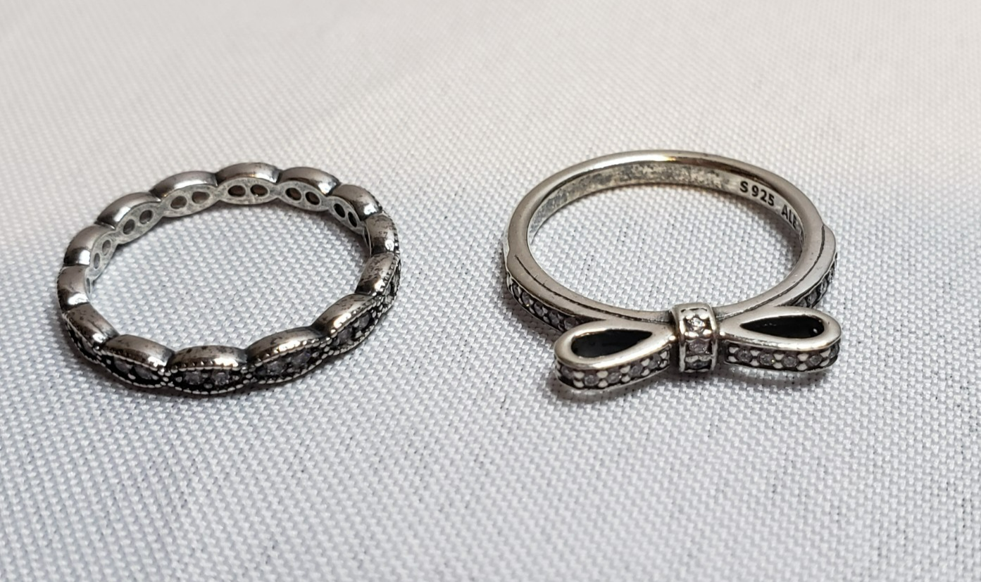 Pandora S925 ALE 52 Rings Size 6, Lot of 2 | eBay
