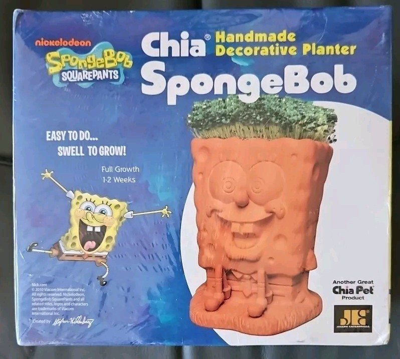 Nickelodeon SpongeBob SquarePants Chia Pet Decorative Planter 2010 ...