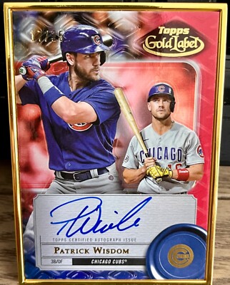 Patrick Wisdom Red Topps Gold Label Autograph 17/25 2022 | eBay