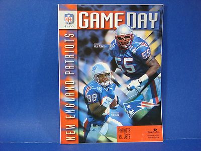 NFL GameDay Magazine,Sep 14,1997,Patriots Jets Willie McGinest Terry ...