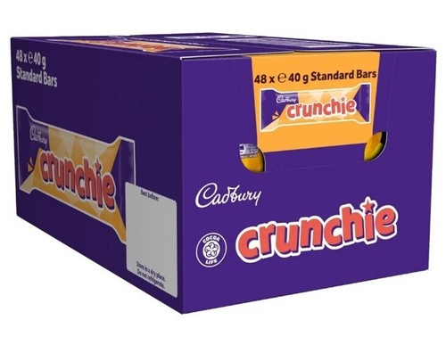 48 x Cadbury Crunchie 40g - Full Box Standard Bar - Tracked & Free P&P ...