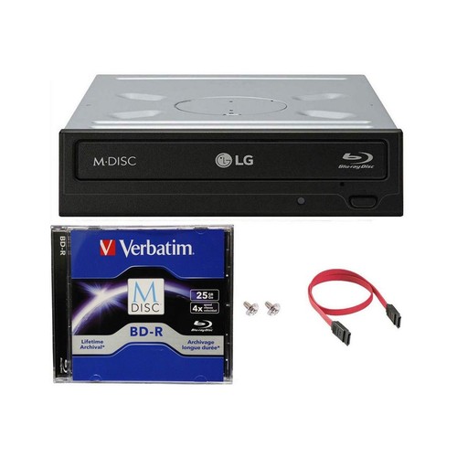 LG WH14NS40 16X Blu-ray BDXL DVD CD Internal Burner Drive Bundle with ...