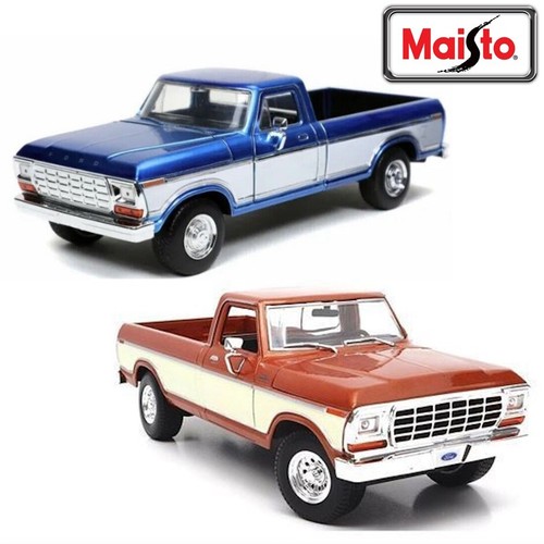 MAISTO 1:18 BLUE 1979 FORD F150 PICK-UP TRUCK DIECAST CAR MODEL BLUE ...