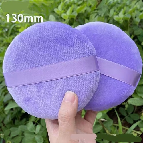 Round Oversized Set Makeup Soft Flocking Plush Soft Biscuit Sponge ...
