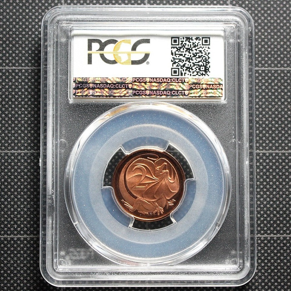 1969 Australia PCGS PROOF PR67RD RED DCAM Two Cents 2c Coin Australian ...