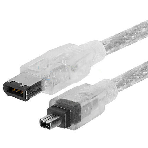 Firewire 4 to 6-pin Male IEEE 1394 DV Out Mini Cable Cord i-Link iLink ...