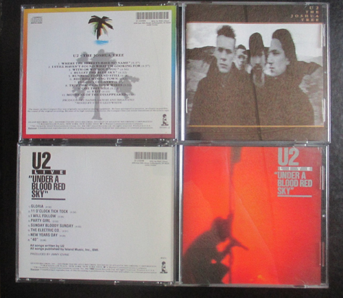 U2 – The Joshua Tree 1987 and U2 Live Under A Blood Red Sky 1983 CD 42284229821| eBay