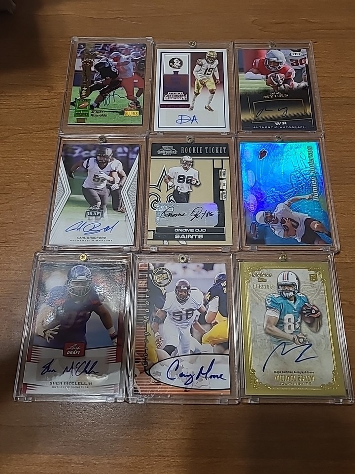 HUGE Lot Of 117 Autographed Football Cards. Auto 90s-2020s | eBay