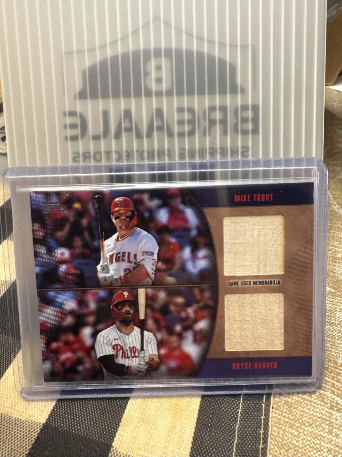 2025 Topps Series 1 Major League Material Dual Mike Trout Bryce Harper ...