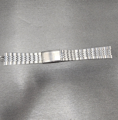 VTG Seiko Watch Bracelet 19mm Stainless Steel 7 Link Tri Folding Clasp ...