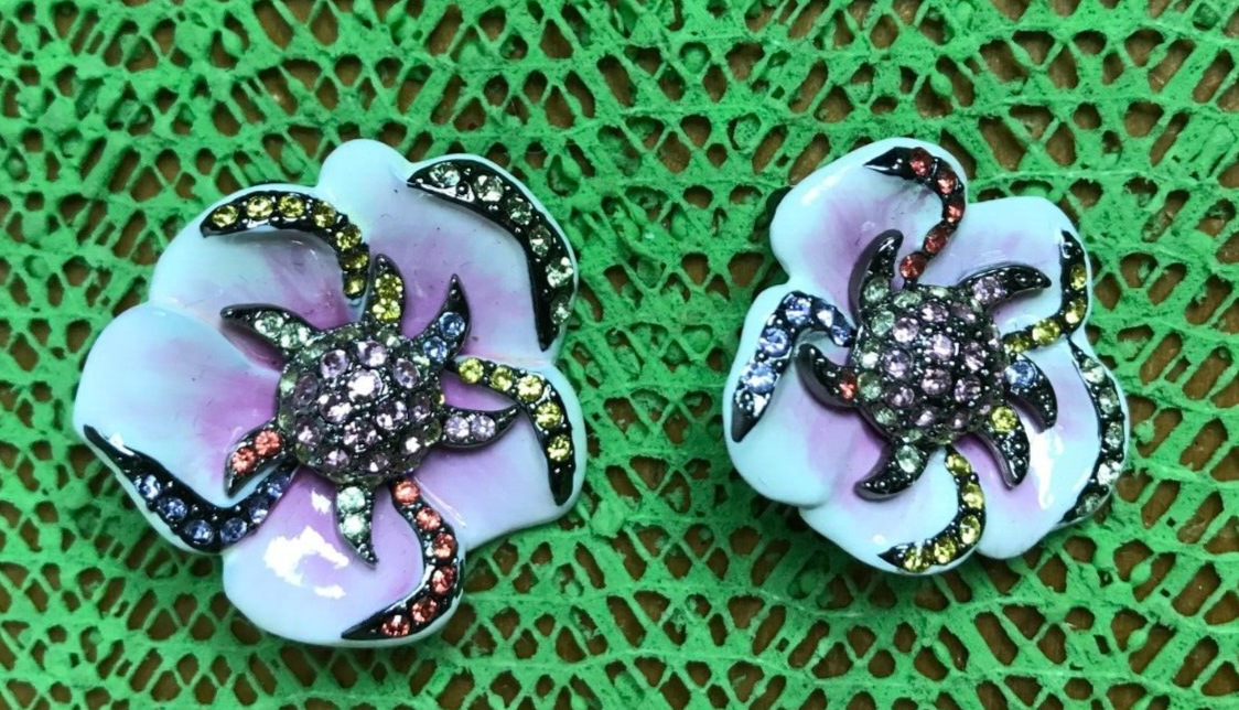 VINTAGE JOAN RIVERS PINK RHINESTONE FLOWERS SCATTER PINS | eBay