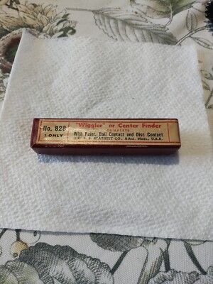 L.S. STARRETT S-828 S828 WIGGLER CENTER FINDER 3 BITS W ORG BOX - VGC ...