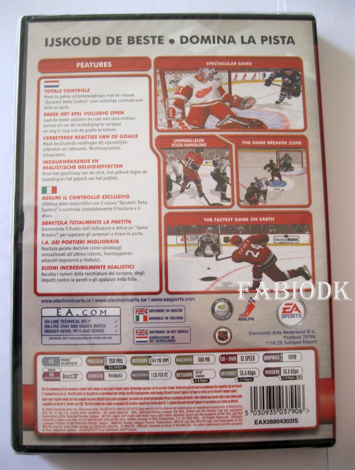 NHL 2003 - ITA - PC - Nuovo | eBay