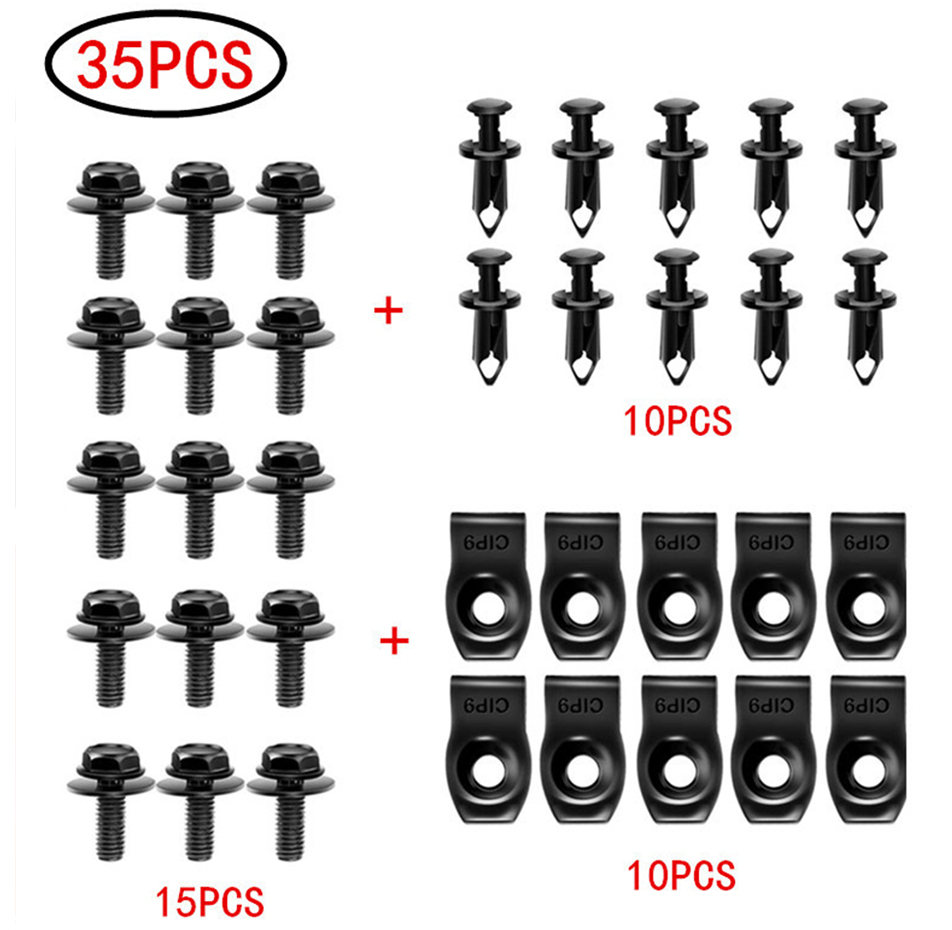 Fastener Rivet Clips Engine Under Cover Mud Flaps Splash Shield Guard ...