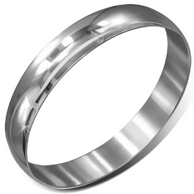 Stainless Steel Silver-Tone Classic Round Bangle Bracelet | eBay