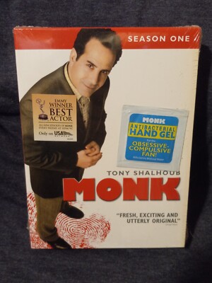 Monk TV Series Complete Season One Set (4 DVDs, 2006) BRAND NEW SEALED ...